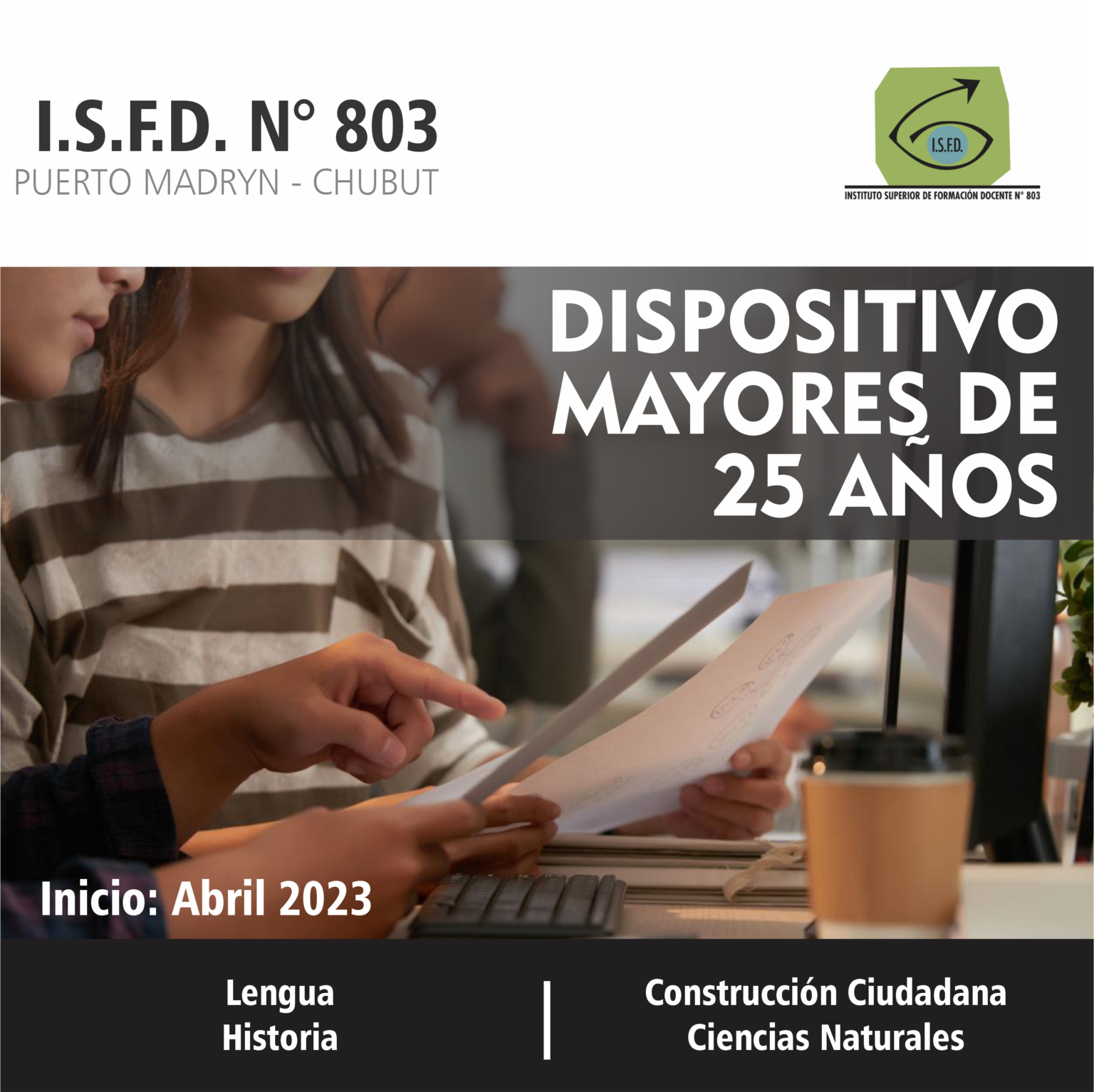 INSTITUTO SUPERIOR DE FORMACIÓN DOCENTE Nº 803